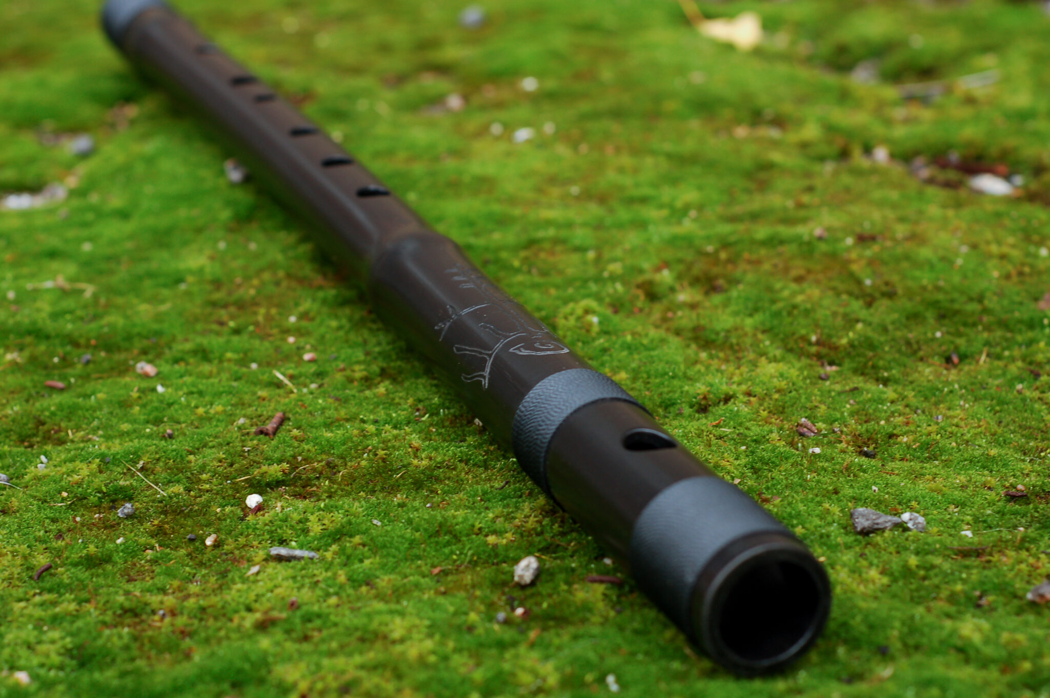 Bamboo Bansuri Flute (black) – Abedabun Flutes