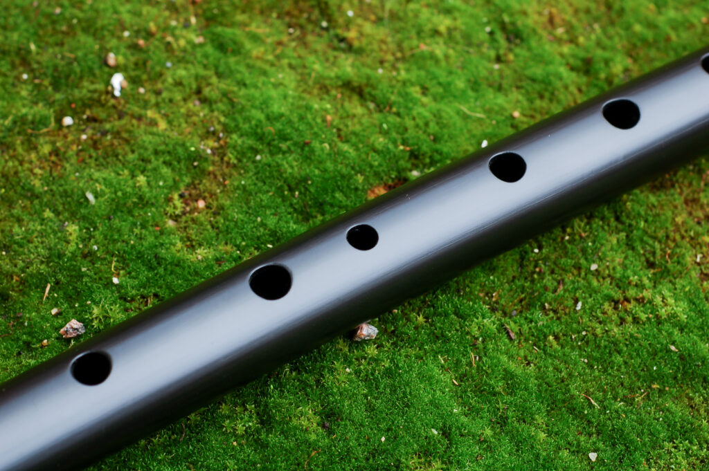 Bamboo Bansuri Flute (black) – Abedabun Flutes
