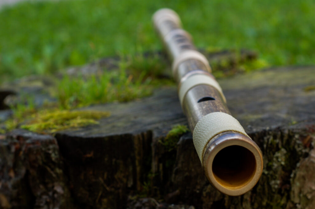 Bamboo Bansuri Flute (dark) – Abedabun Flutes